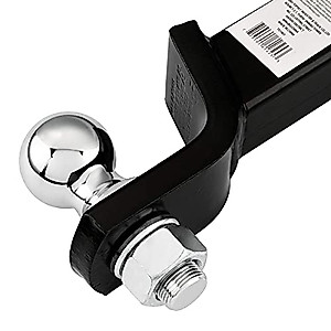 TOPSKY Trailer Hitch Ball Mount with 2-inch Ball & Hitch Pin, Fits 2-inch Receiver