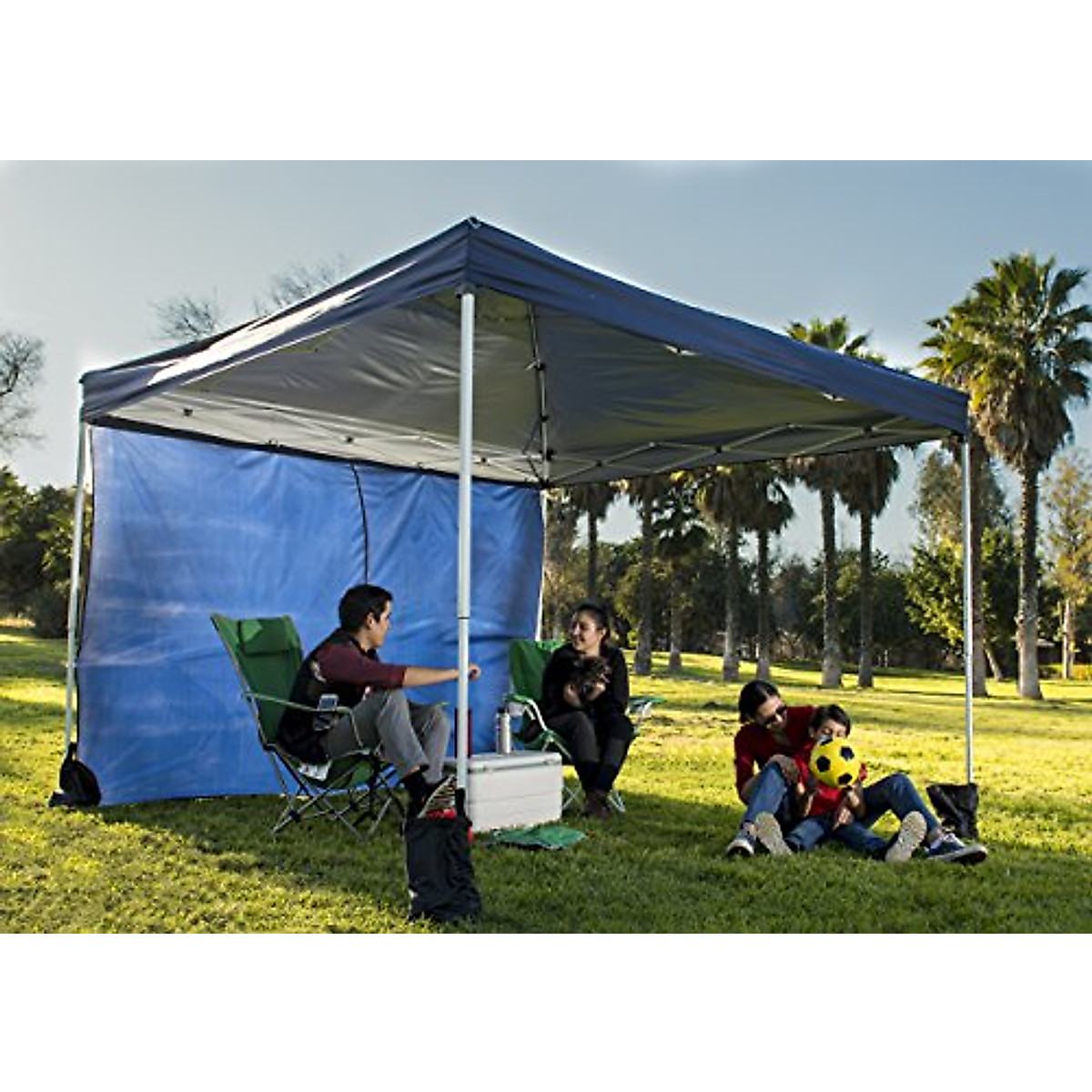 World Famous Sports Sun Canopy, 10'x10', Blue