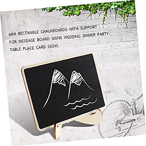 15pcs Chalkboard Message Board Tabletop Chalkboard Table Tented Cards Table Number Blackboard Party Dinner Supplies Mini Chalkboard erasable Chalkboard Signs Listing Desktop Wooden