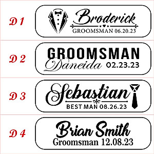 Personalized Wooden Bottle Opener Gift, Engraved Wedding Gift for Best man, Father of the Bride, Usher Groomsman (Set of 6)