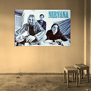 530532 Nirvana Kurt Cobain Dave Grohl Original Rare DECOR WALL 16x12 PRINT POSTER