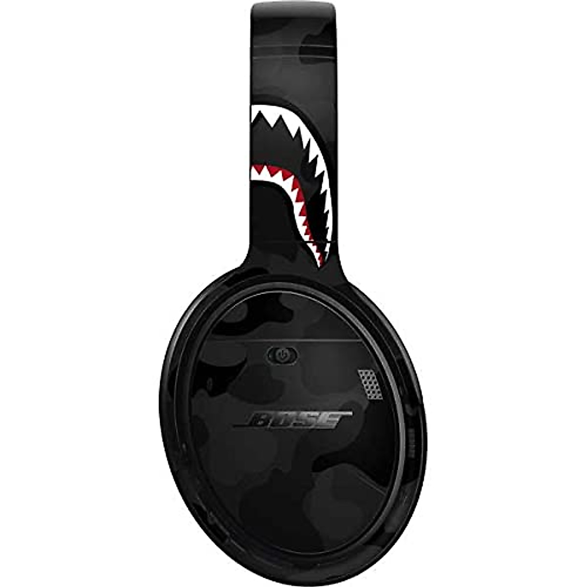 Skinit Decal Audio Skin compatible with Bose QuietComfort 35 Headphones - Originally Designed Shark Teeth Grey Street Camo Design