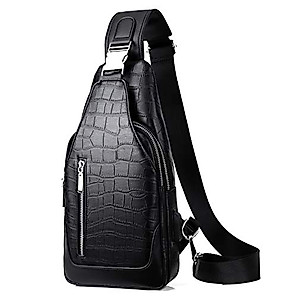 FSD.WG sling Backpack for Men Chest Bag Crossbody Shoulder Bags Travel Bag Purse for Men with Water Resistant