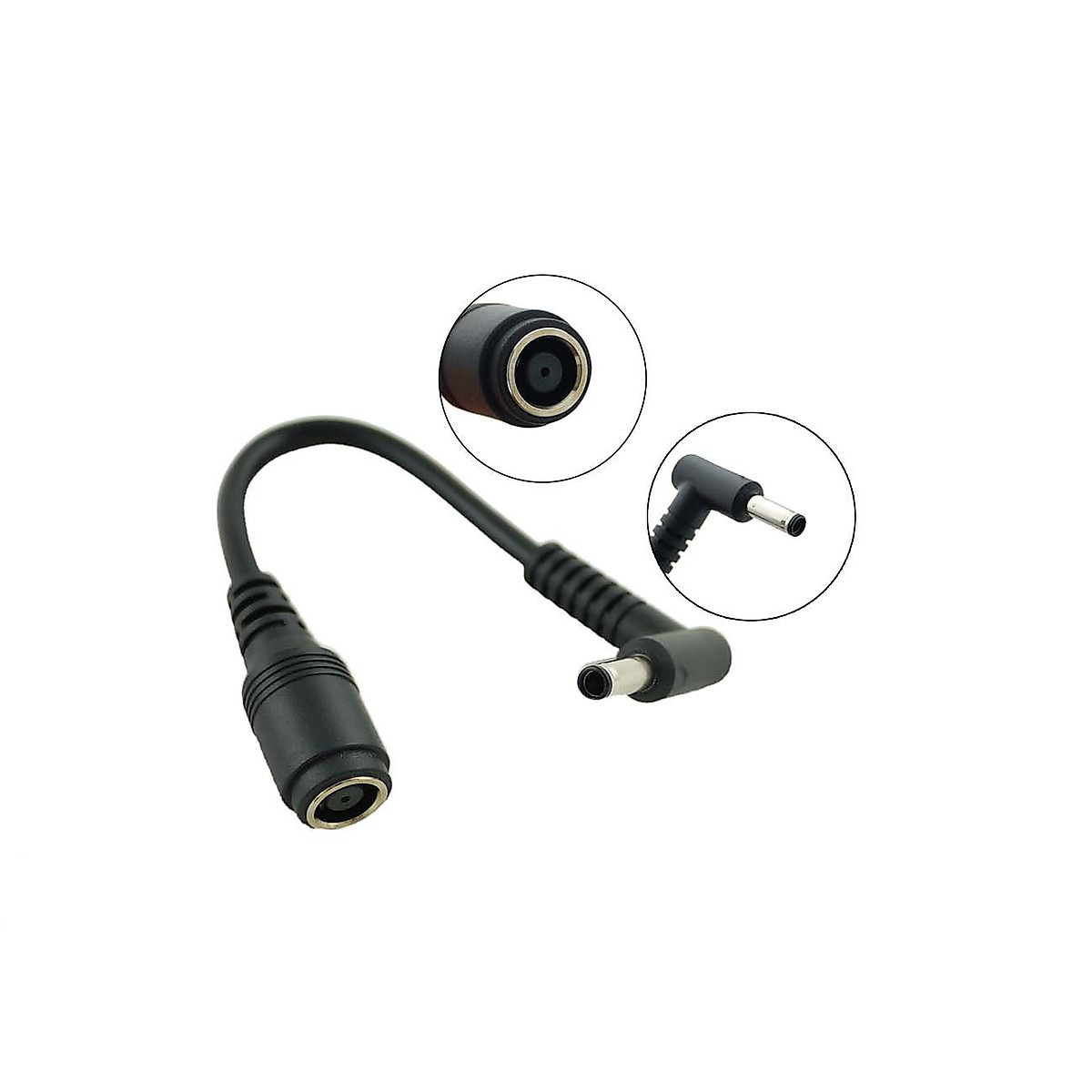 iGuerburn Female 7.4mm x 5.0mm to 4.5mm x3.0mm Male Charger Adapter Power Connector Converter Cable DC Jack for Dell Hp