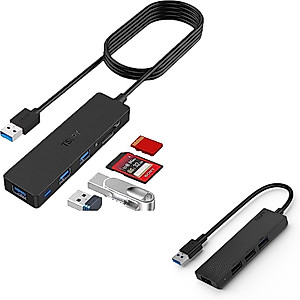 TSUPY USB 3.0 Hub Multi USB Data HUB Ultra-Slim USB HUB USB Multiport Extender