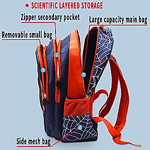 TUDERE 3D cartoon schoolbag waterproof lightweight boys and girls schoolbag red model