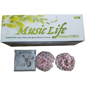 100 PCS (50 Pack) Microphone Covers Disposable Microphone Grill Covers Mic Hygiene Skin Cover Mic Cover Karaoke Sponge Cap
