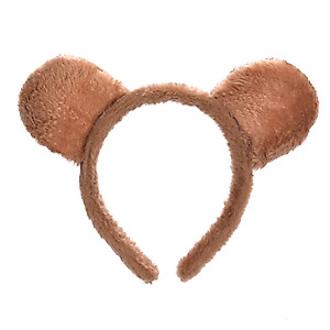 Yilistore Bear Ears Headband,Brown Bear Costume Accessories Headband for Halloween,Christmas Party Favor
