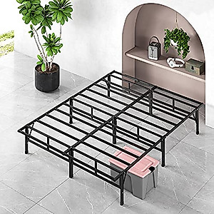 ZINUS SmartBase Compack Mattress Foundation, 14 Inch Metal Bed Frame, No Box Spring Needed, Sturdy Steel Slat Support, California King