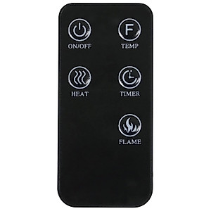 Replacement Remote Control for Greystone Electric RV Fireplace 324-000080 324-000142 F2622BCFW F2625 F2653BCFW F2655BCFW F2655T F3025 F31-18A F32-18A W31BCFW W32BCFW W32BLFW W32SSCW W36BCFW W36BCFW-1