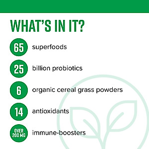 Vibrant Health, Green Vibrance, Vegan Superfood Powder, 15 Servings (FFP)