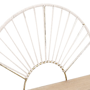 Sagebrook Home Circle Iron Wall Storage Arched Shelves Interior Wall Shelf Decor Display, Hanging Decorative Wall Organizer for Home, Kitchen, Bedroom, Living Room, 16" H, Gold Set of 2