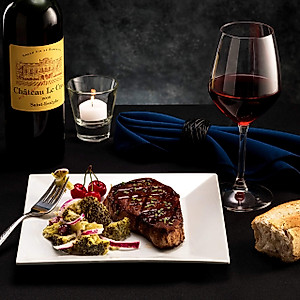 Paksh - 8 piece - Italian Red Wine Glasses 18 Ounce (4 Pieces) - and White Wine Glasses 15 Ounce (4 Pieces) Bundle, Lead-Free - Wine Glass, Shatter Resistant, Clear