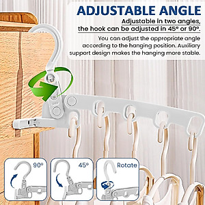 PUXING 2pcs Foldable Drying Rack Foldable Laundry Drying Rack Portable Travel Hanger with 5 Holes Travel Portable Clothes Hanger Saving Space Multi-Functional Collapsible Laundry Rack(Color:Grey)