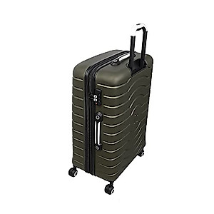 it luggage Intervolve 28" Hardside Checked 8 Wheel Expandable Spinner, Dark Olive