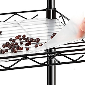 Wire Shelf Liners Set of 4 (36 x 14 inches) Plastic Waterproof Acrylic Storage Mat Organization Cover for Metal Shelves
