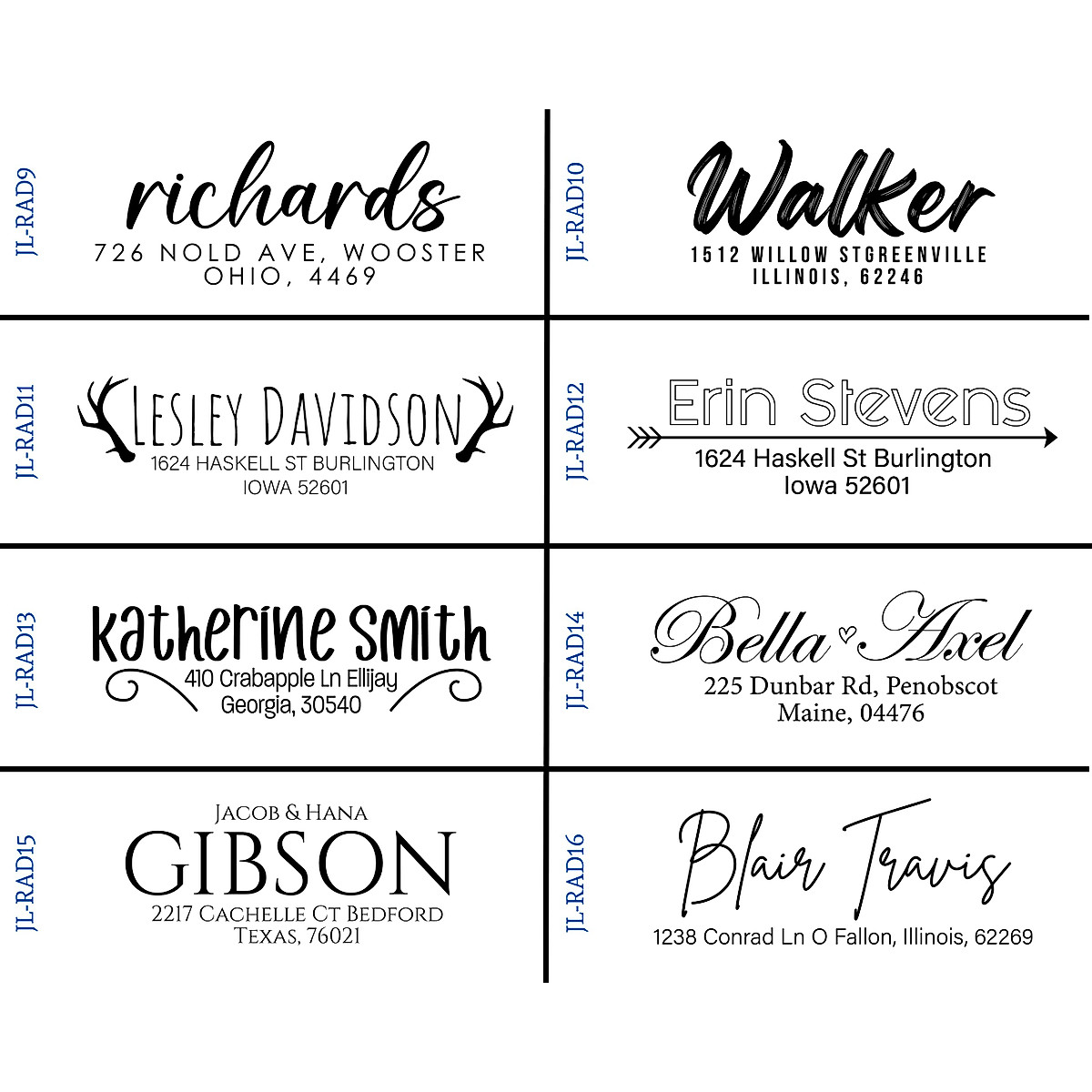 Custom Return Address Stamp - Custom Self-Inking Address Stamp with Name Custom Rubber Address Stamp (Self Inking)