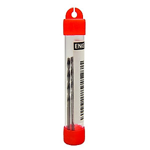 MAXTOOL 9/64" 2pcs Identical Jobber Length Drills HSS M2 Twist Drill Bits Fully Ground Bright Straight Shank Drills; JBF02W13R09P2