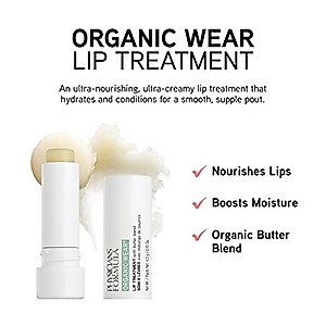 Physicians Formula Organic Wear Lip Balm Treatment, Ultra-Nourishing Shea Butter & Coconut Oil Infused, Hydrating & Conditioning for Smooth, Supple Lips, Cruelty Free