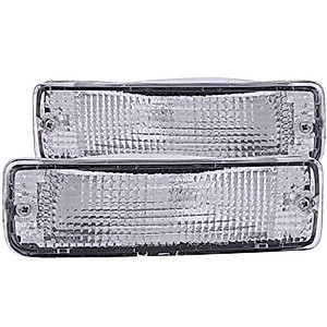Anzo USA 511019 Toyota Chrome Clear w/Amber Reflectors Bumper Light Assembly - (Sold in Pairs)