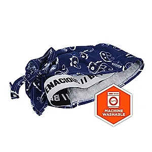 Ergodyne - 12480 Chill Its 6615 Dew Rag, Lined with Terry Cloth Sweatband, Sweat Wicking, Navy Western