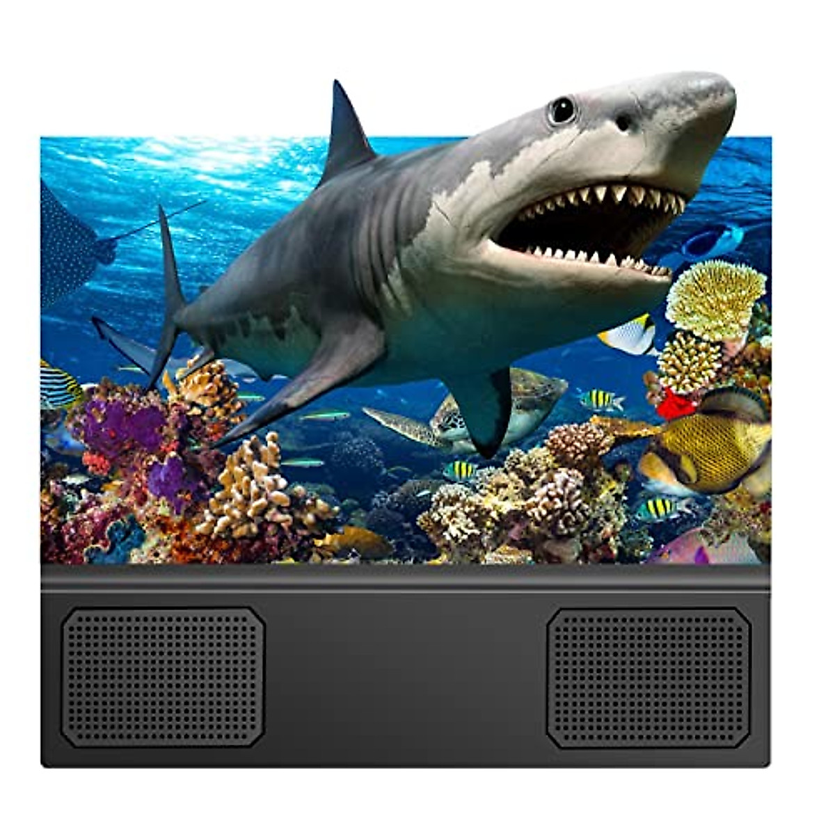 Kadlawus Magnifier Phone Screen Projector - 12 Inch Portable Audio Mobile Phone Screen Amplifier with Audio Anti-Blue Light Ultra Slear Screen Mobile Phone Magnifier