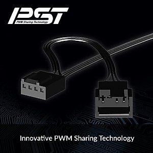 ARCTIC P14 PWM PST (5 Pack) - 140 mm Case Fan with PWM Sharing Technology (PST), Pressure-optimised, Computer, Fan Speed: 200-1700 RPM - Black