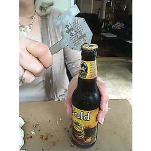 THE SHELLER- The flat, Stainless Steel, mallet/picker/bottle opener : the seafood Multi-tool