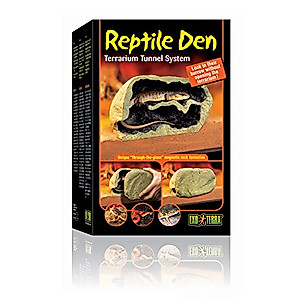 Exo Terra Reptile Den, Hideout Tunnel System for Terrariums, Large, PT2863
