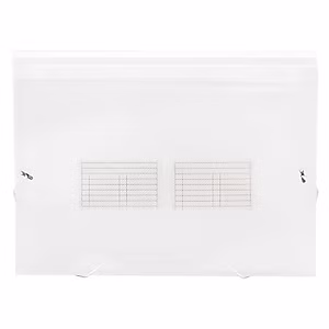 Office Depot® Brand Plastic File, 13 Pocket, Expansion 3-1/2", 8 1/2" x 11", Letter, Clear, Pack of 1