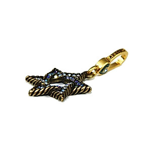 Jay Strongwater Charm Star of David Isaak Swarovski