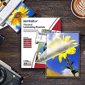 Lamtetur laminator Machine with Laminating Sheets for A3/A4/A5/A6,7 in 1 Thermal laminator Built in Paper Trimmer,Corner Rounder use for Home/Office