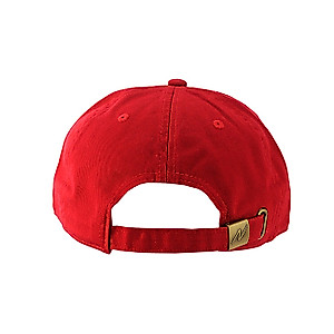NYFASHION101 Unisex NYC New York City Embroidered Adjustable Low Profile Cap, NY02, Red