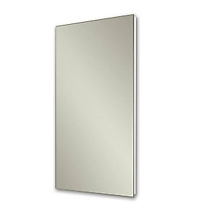 Jensen 1035P24WH Cove Frameless Medicine Cabinet with Polished Mirror, 16-Inch by 26-Inch, White