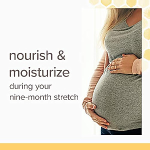 Burt's Bees Mama Bee Belly Butter, Fragrance Free Lotion, 6.5 Ounce Tub