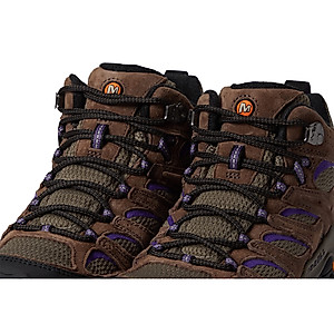 Merrell Women's Moab 3 Mid Hiking Boot, Bracken/Purple, 9
