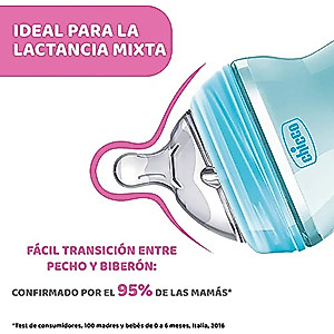 Natural Feeling Chicco Baby Bottle 150ml 0Mesi + Bimbo