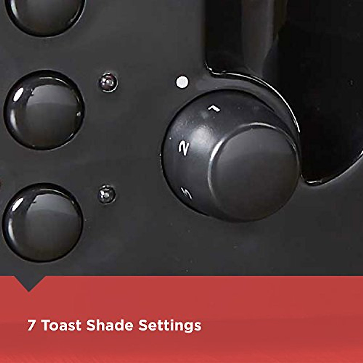 BLACK+DECKER 4-Slice Toaster, Extra-Wide, Black, TR1410BD