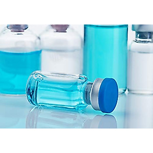 10ml Glass Bottle with lid. Transparent Vial (B-10Pcs)