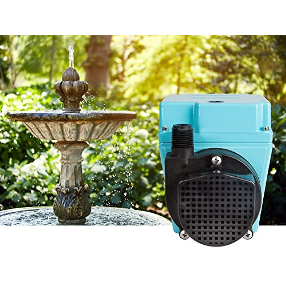 Little Giant 3E-12N, 115-Volt, 1/15 HP 500 GPH Oil-filled Direct Drive In-Line or Submersible Pump with 6-ft. Cord, Blue, 503103