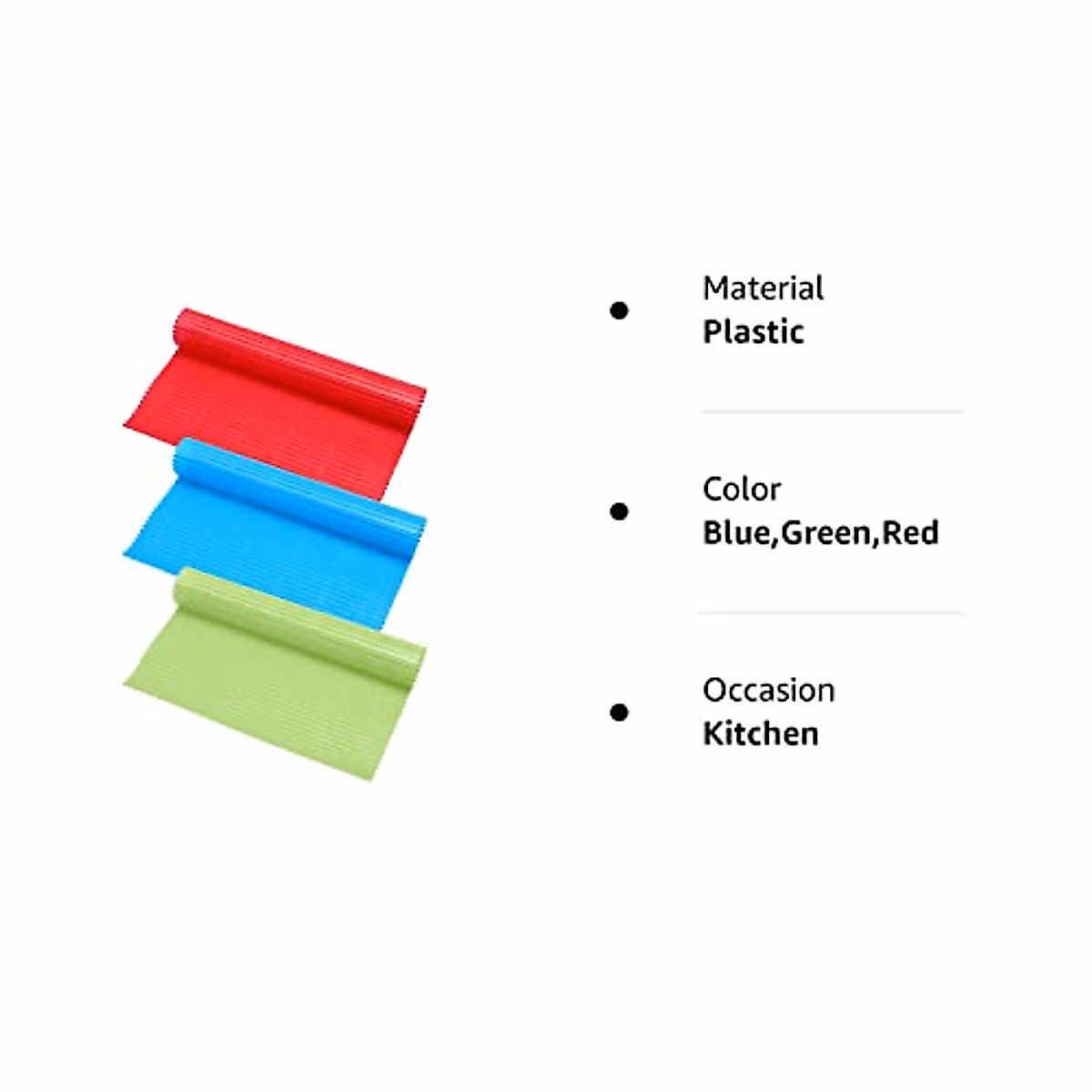 3 Pieces Kitchen Sushi Rolling Mat Non Stick Sushi Making Kit Japanese Plastic Sushi Rolling Maker Homemade for Home Kitchen DIY Sushi Plate Mat