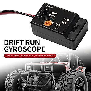 GIUIN Mini Gyro Gyroscope for D12 1/10 RC Car Drift Car Steering Output Integrated Compact Light-Weight Design