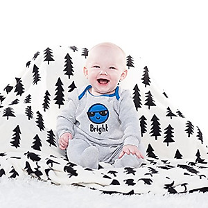 Lamaze Organic Baby baby boys Footed Sleeper, Play and Toddler Sleepers, Black Bears Trees, 3 Months US