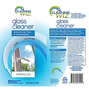 Cleaning Wiz Glass Cleaner, 19 Fluid Ounce (Pack of 4)