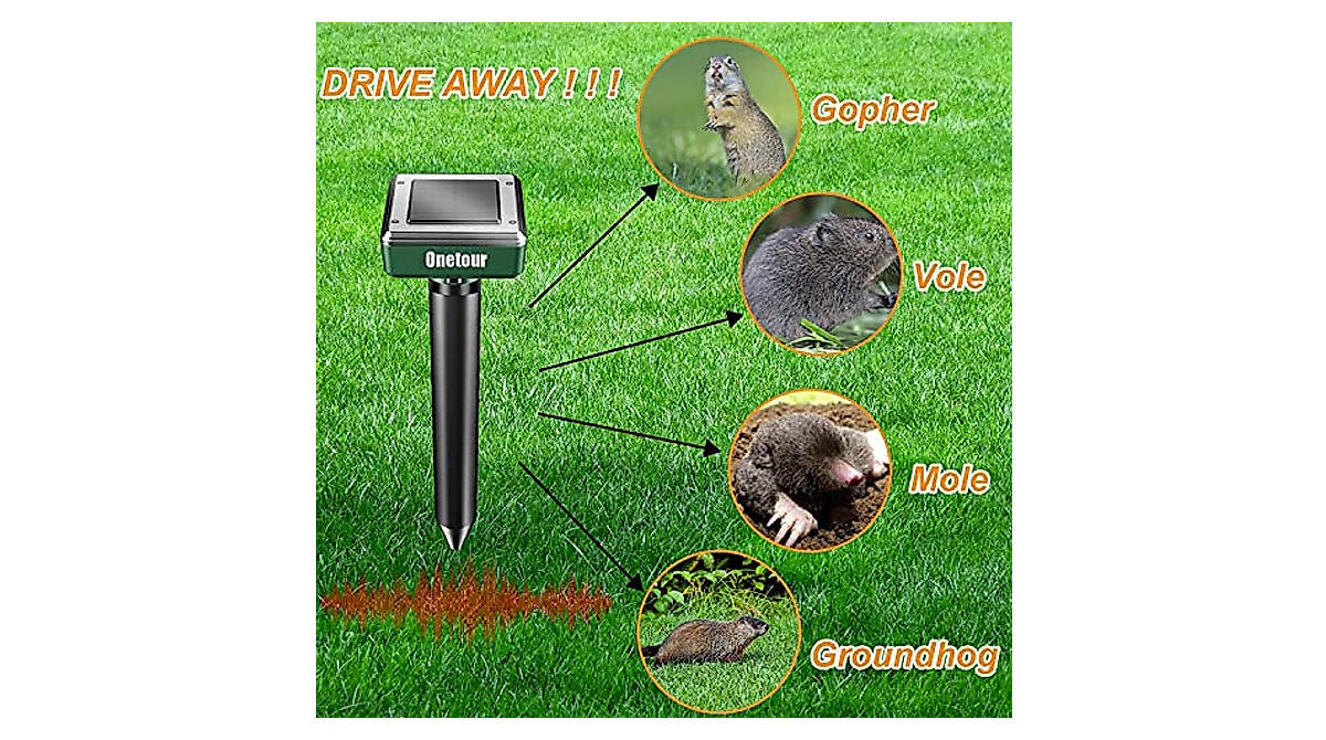 Keep Moles Out! Solar Sonic Spikes for Gopher & Vole Control