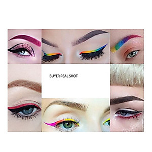 Melemando 12 Color Eyebrow Cream Colorful Smooth Eyebrow Pomade Gel Long Lasting Waterproof Eyeliner Gel Eye Brow Makeup Cosmetics with Eyebrow Brush (09 Wine)