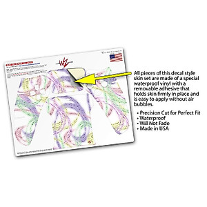 WraptorSkinz Skin Wrap compatible with Sony PS5 DualSense Controller Neon Swoosh on White (CONTROLLER NOT INCLUDED)