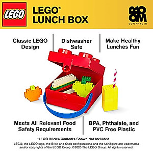 Room Copenhagen Lego Hand Carry Box 4 Handle Blue, Bright Red