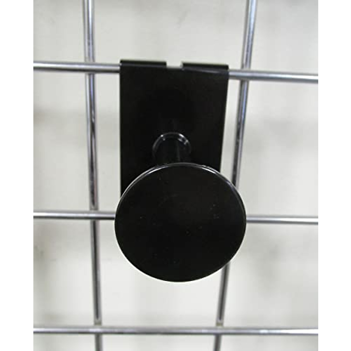 NAHANCO GWFRB 3" Gridwall Garment Hook with Disc End, Black