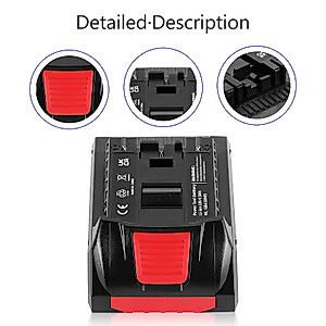 JIALIPOK 18V 4.5Ah Replacement Battery for Bosch 18v Battery GBA18V40 BAT609 BAT609G BAT618 BAT618G BAT619 BAT619G BAT622 BAT620 SKC181-202L for 18v Bosch Tools